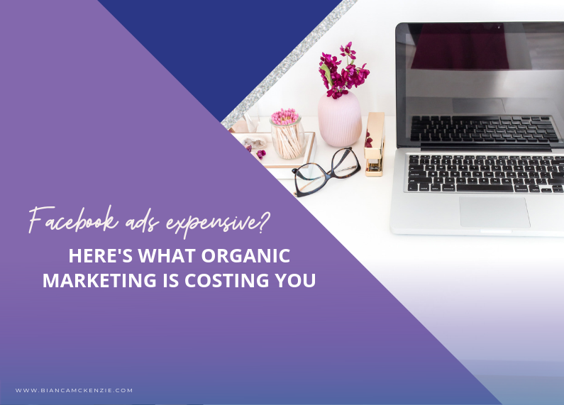 Facebook ads expensive? Here's what organic marketing is costing you